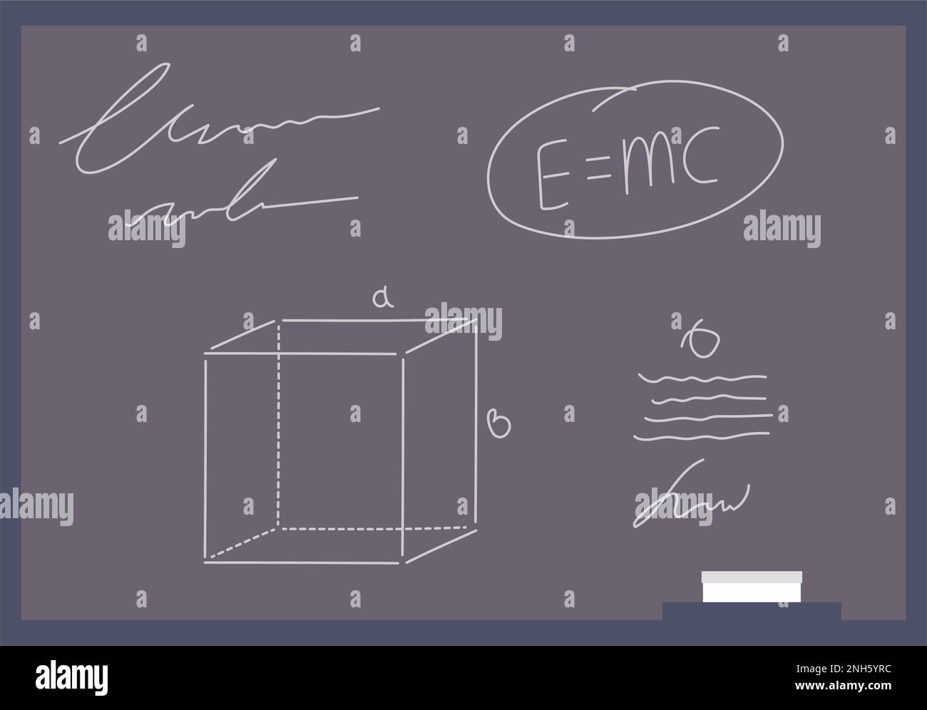 chalkboard with physics class icon Stock Vector Image & Art - Alamy