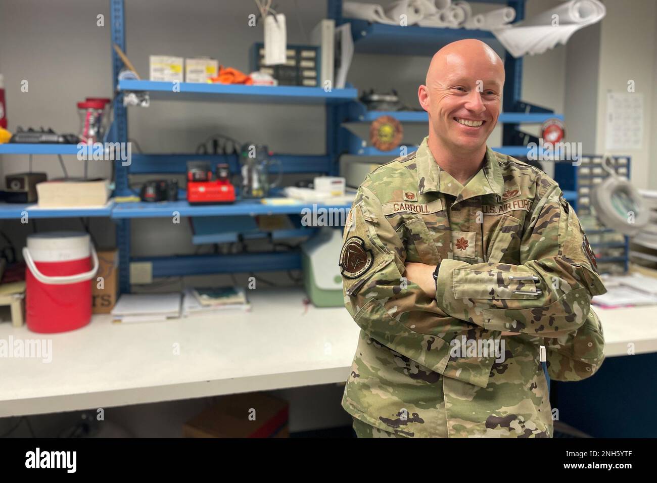 U.S. Air Force Maj. Joshua Carroll, 17th Civil Engineer Squadron ...