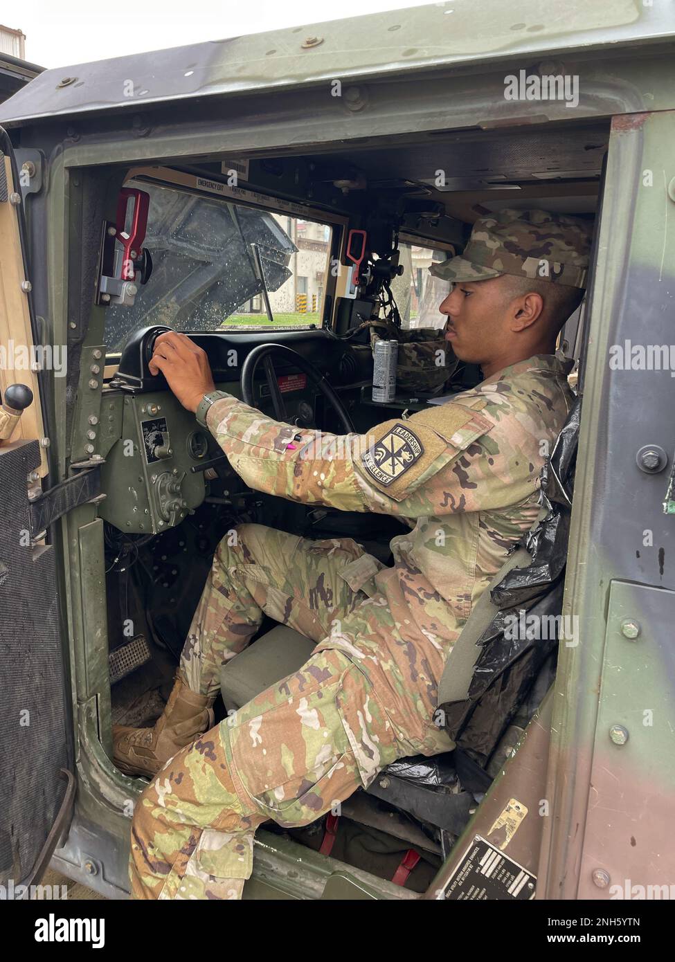U.S. Army Cadet Charles Snead, assigned to 194th Division Sustainment ...