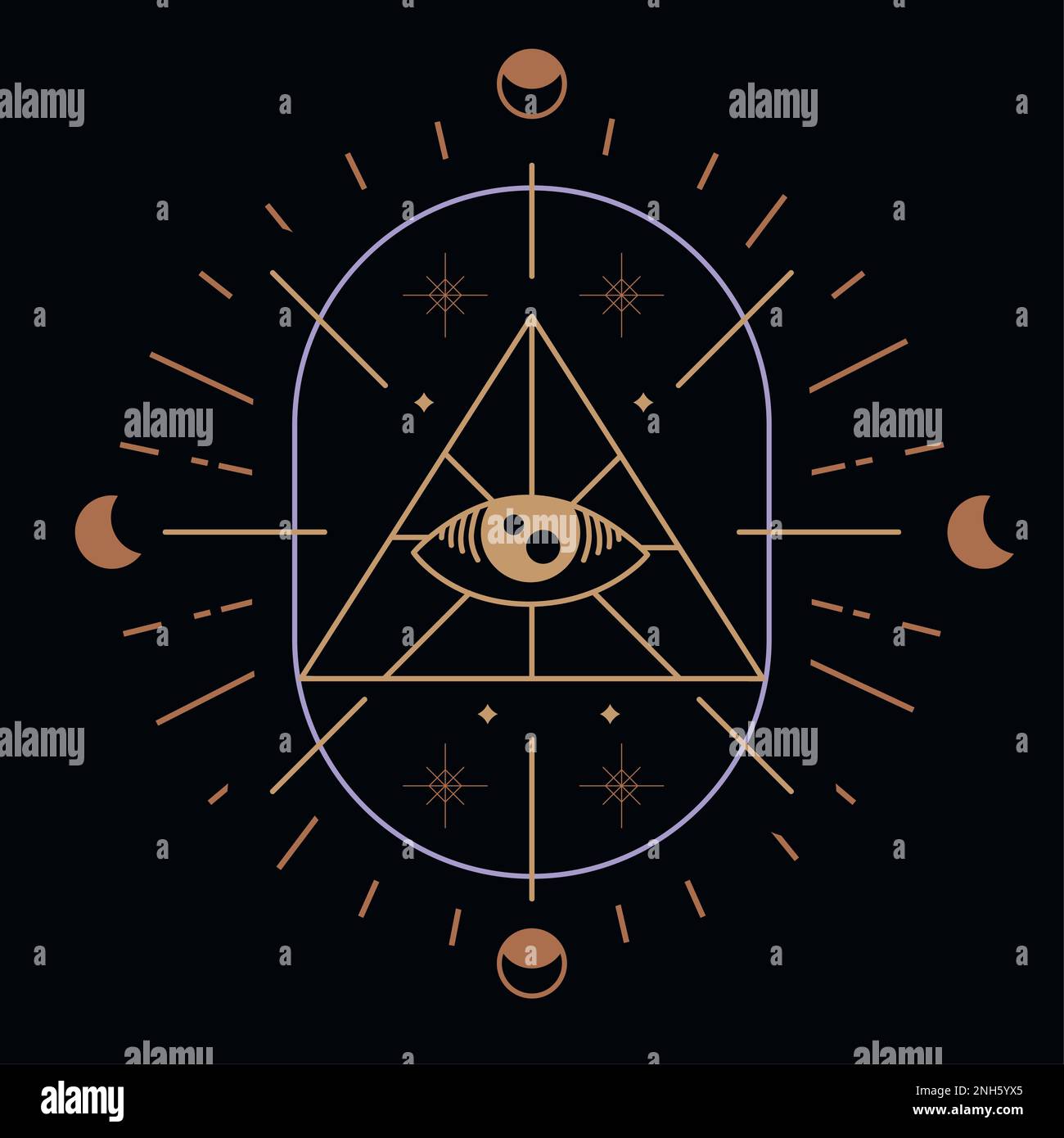 eye in triangle alchemy sketch icon Stock Vector Image & Art - Alamy