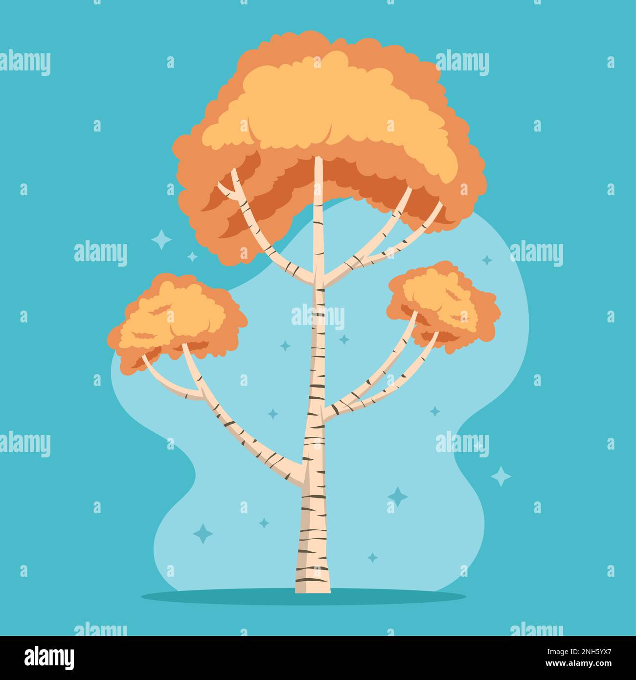 orange and tall tree icon Stock Vector Image & Art - Alamy
