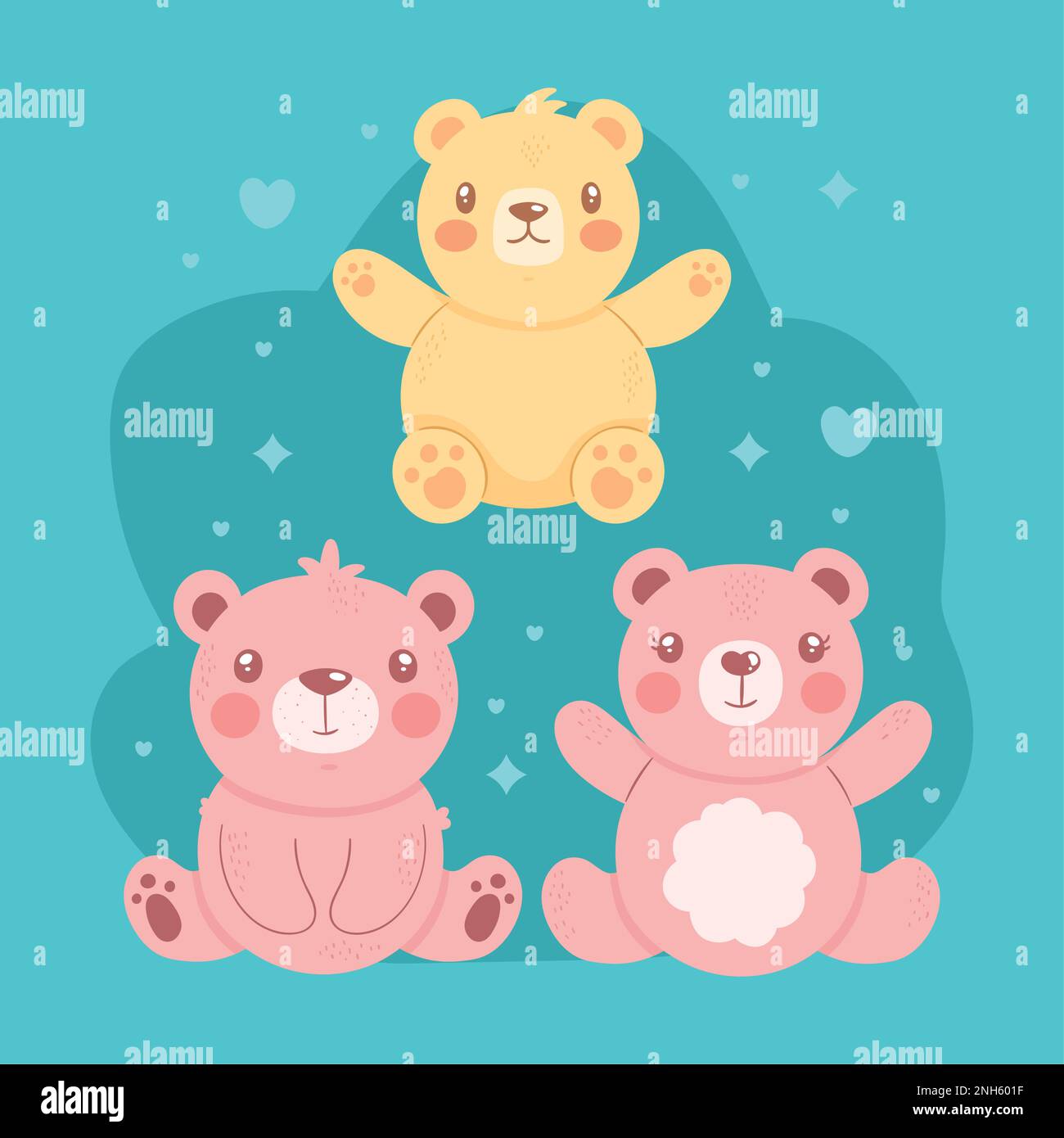 three little bears cute characters Stock Vector Image & Art - Alamy