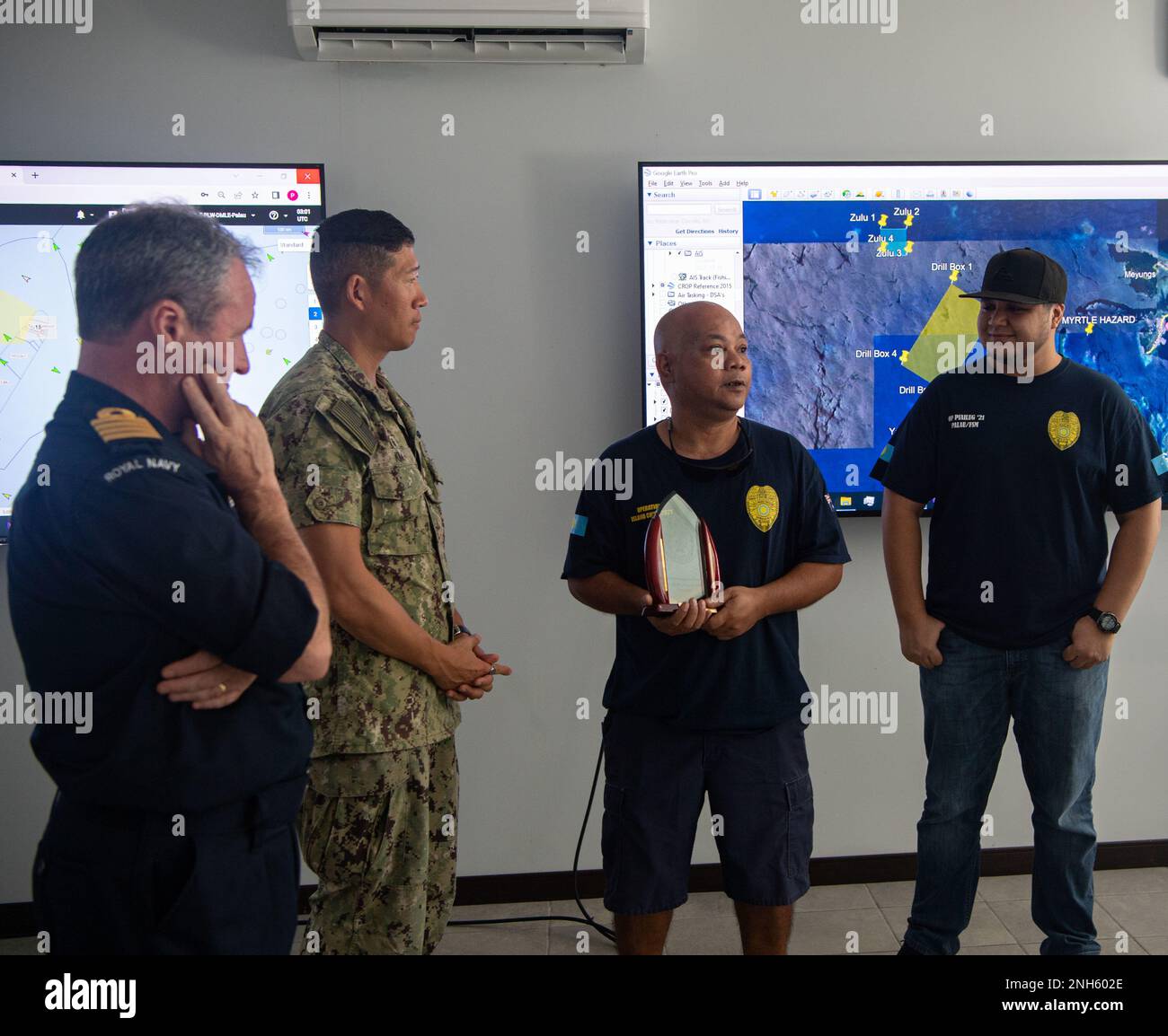 KOROR, Palau (July 18th, 2022) – U.S. Navy Capt. Hank Kim, the mission ...