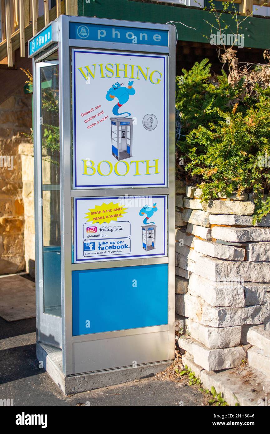 Old time phone booth made into a Wishing Booth with a genie from a lamp ...