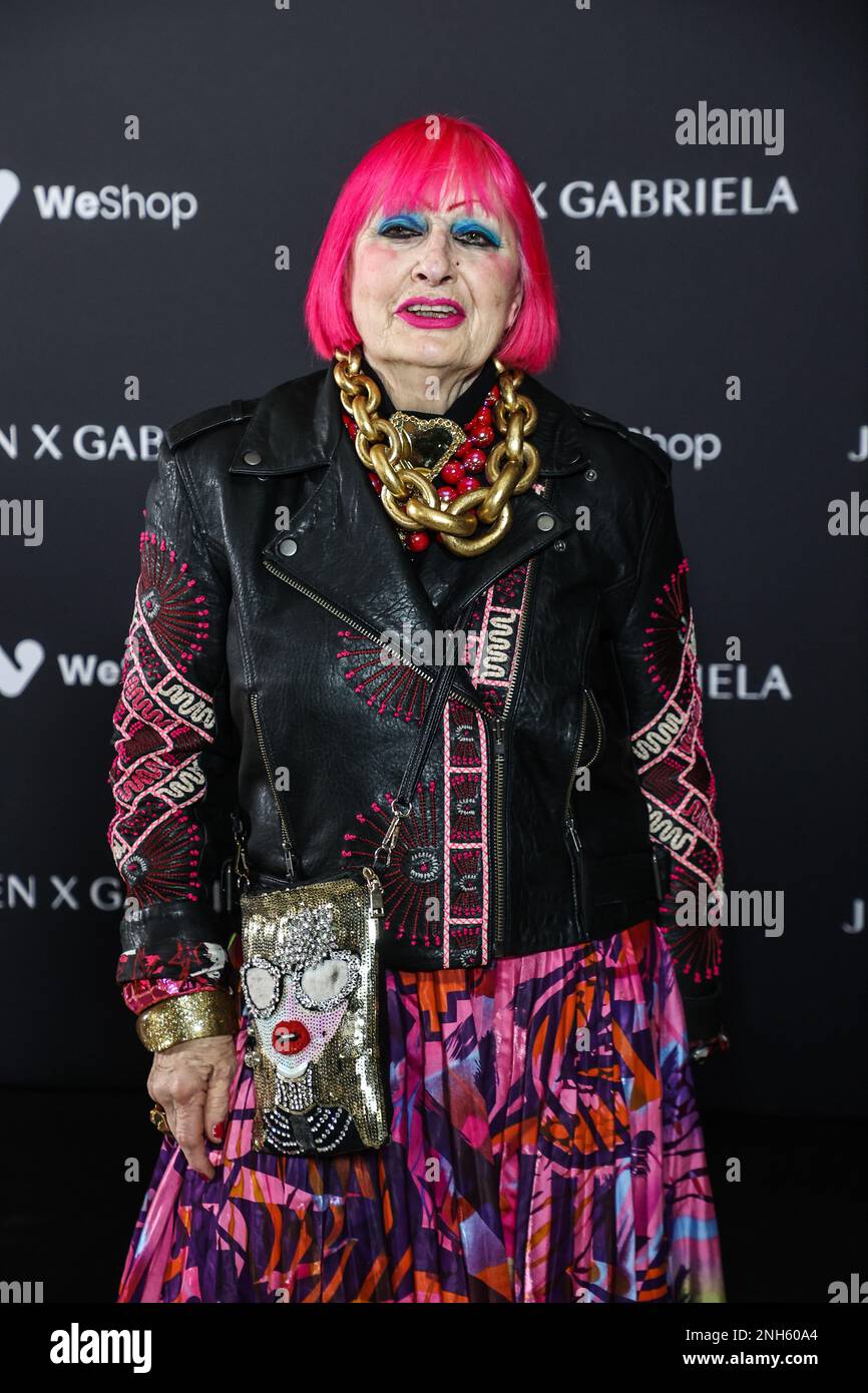 Zandra Rhodes attends the Julien Macdonald x Gabriela Gonzalez London ...