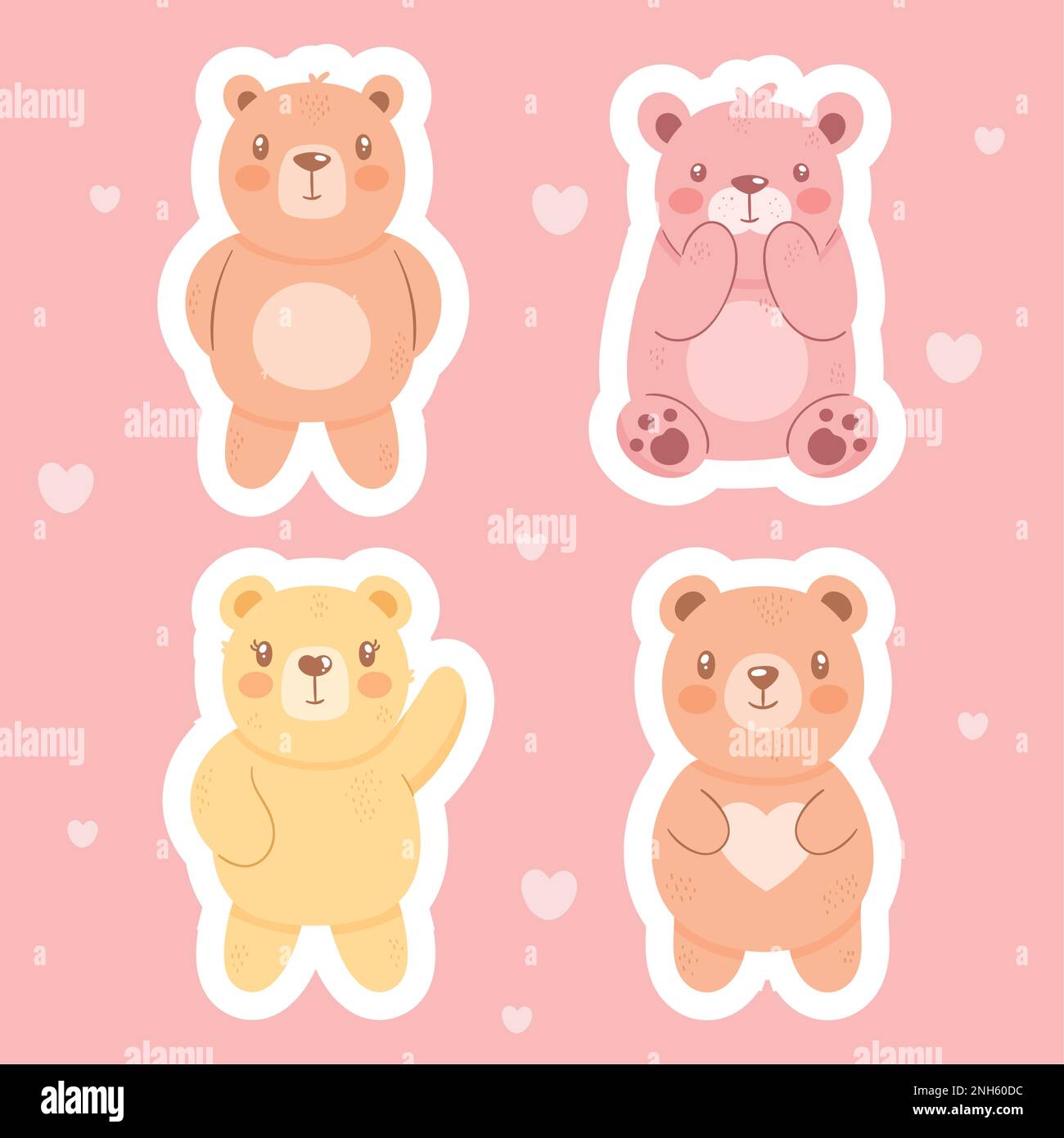 group of cute bears friends Stock Vector Image & Art - Alamy