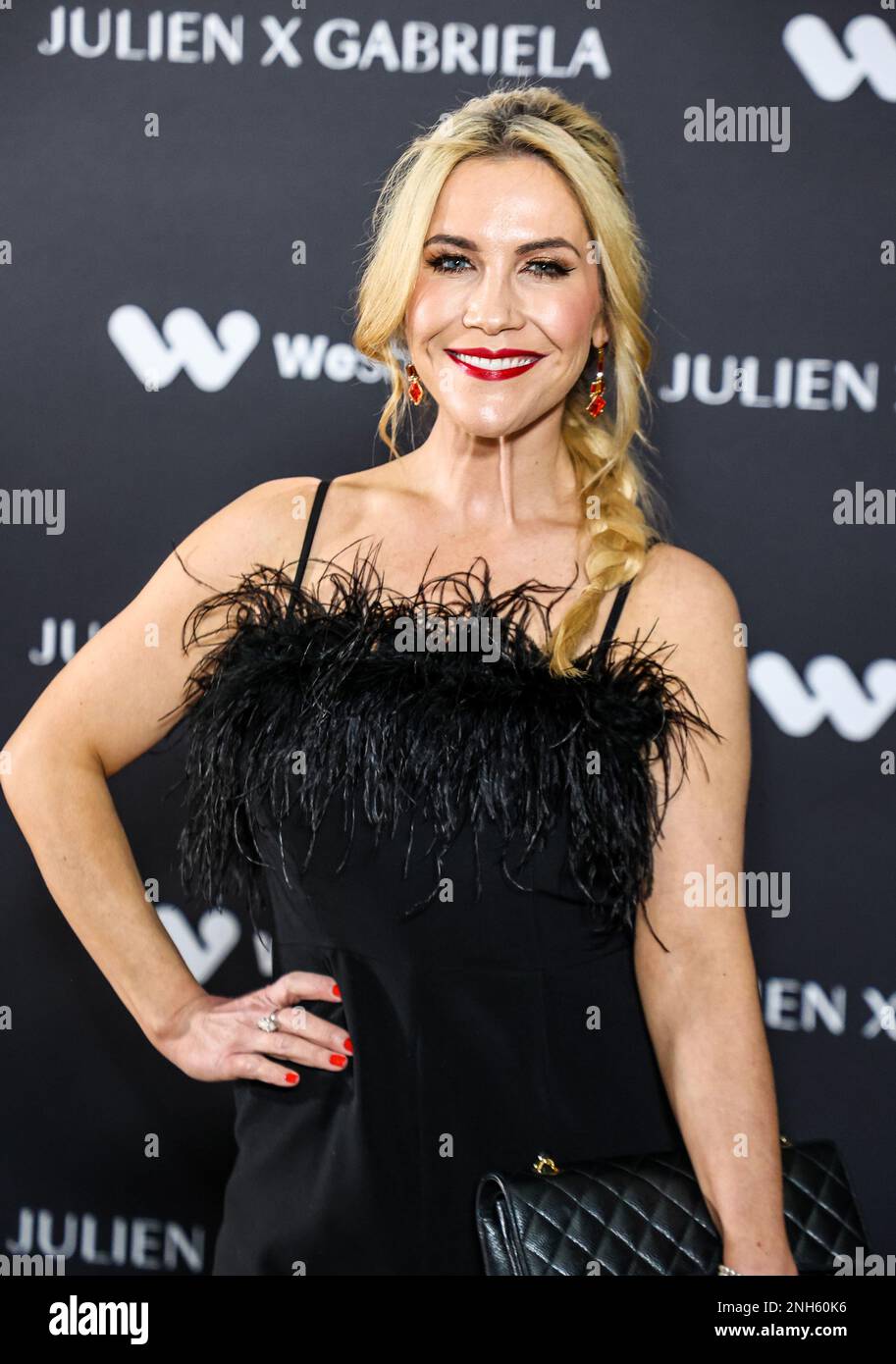 London, UK. 19th Feb, 2023. Heidi Range attends the Julien Macdonald x ...