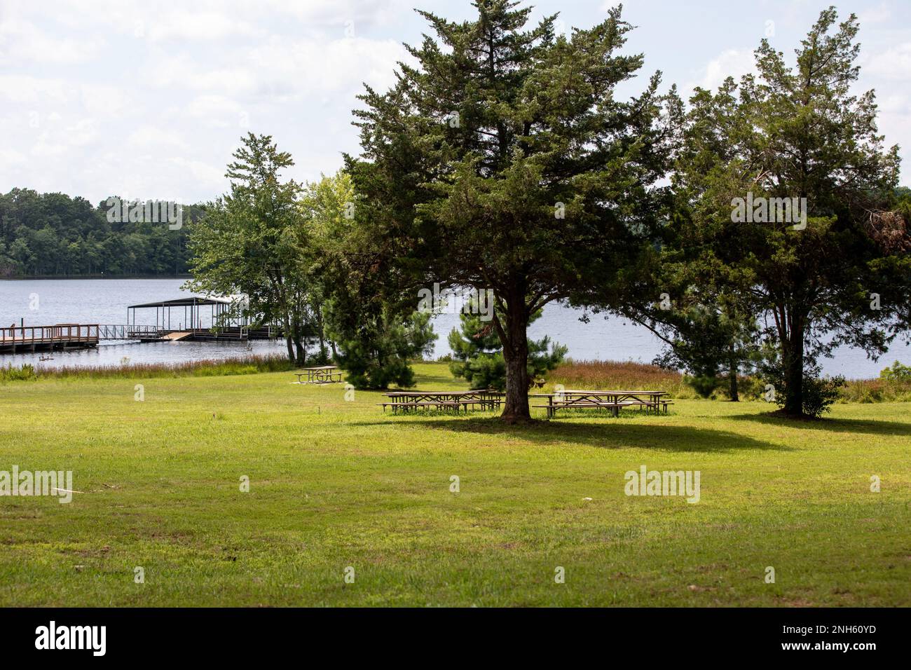 Pavilions and picnic tables line the Maple Area at Lunga Recreation ...