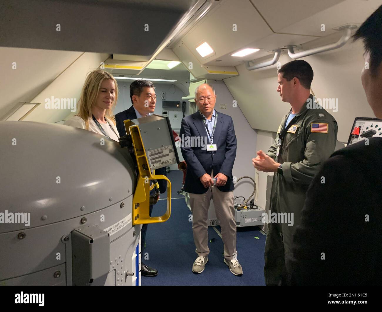 Chairman of Hyundai Motors, Mr. Euisun Chung, takes a look at the P-8A ...
