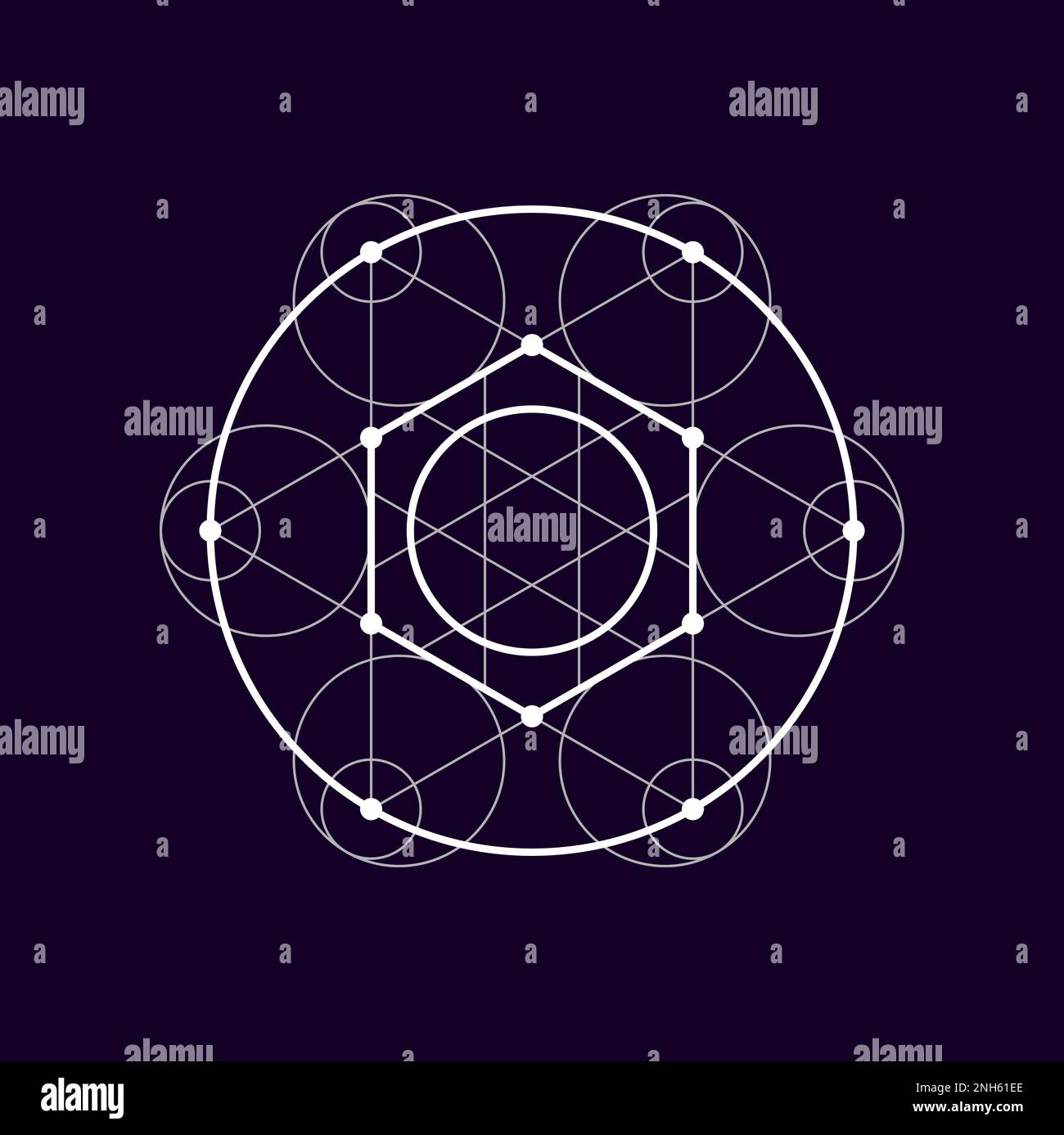 Esoteric tribal sign isolated geometric shape, sacred esoteric symbol ...