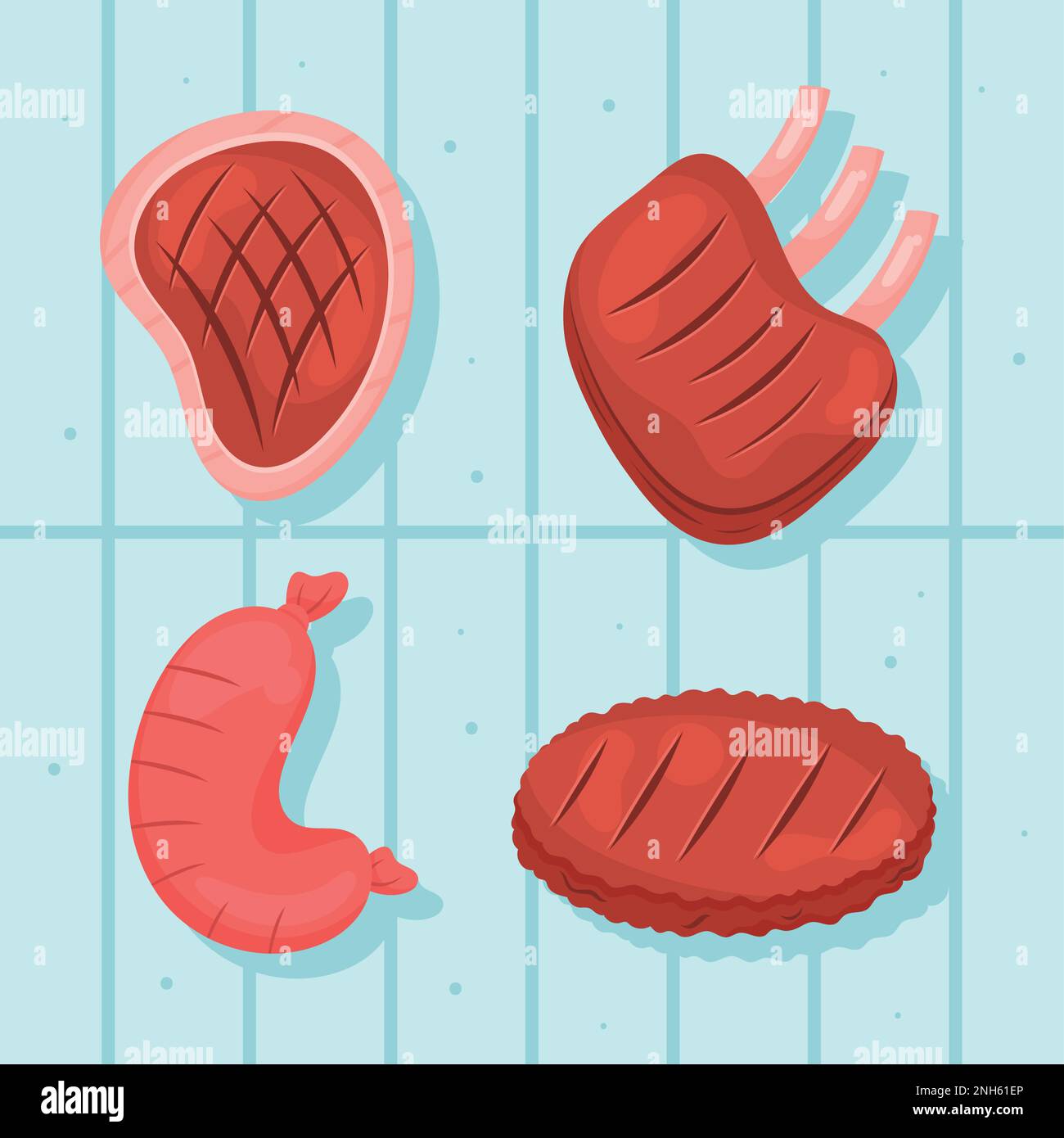 Cook cuts sausage Stock Vector Images - Alamy