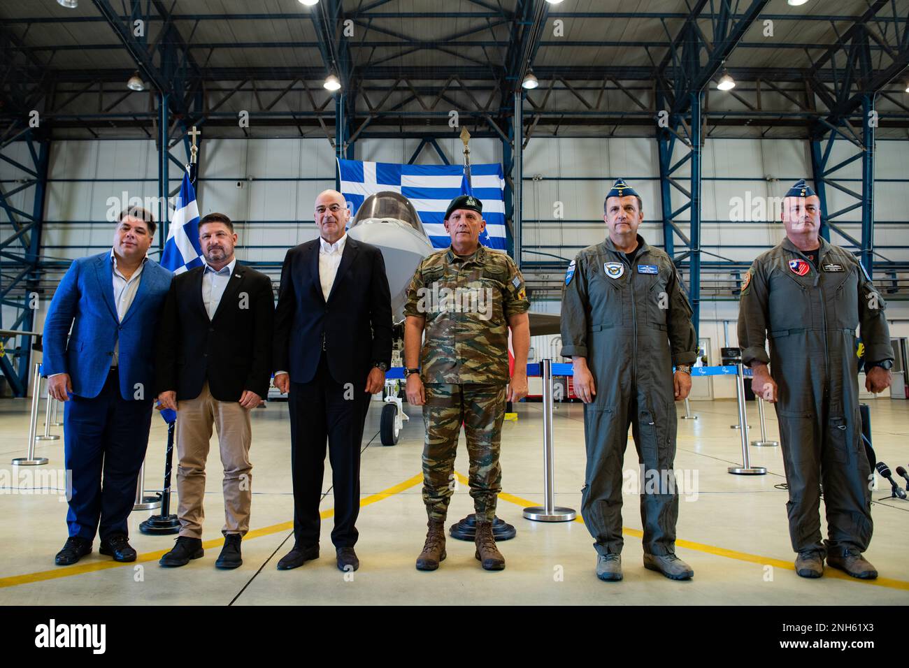 From left, George Tsunis, U.S. Ambassador to Greece, Nikos Chardalias ...