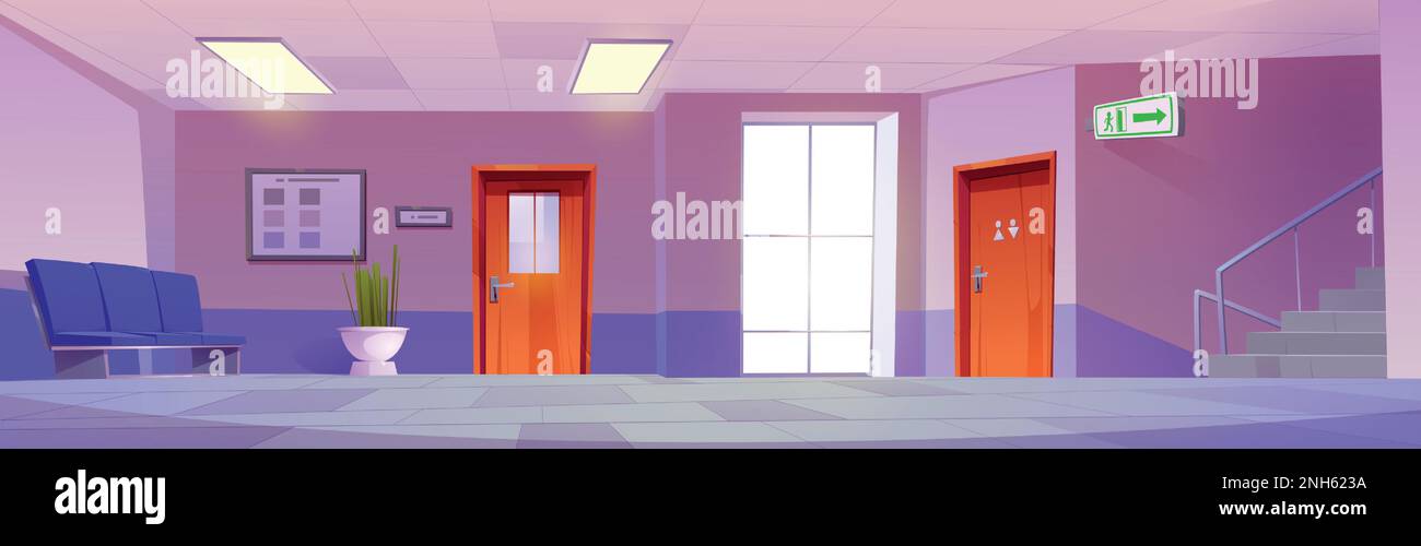 Passageway with stairs Stock Vector Images - Alamy