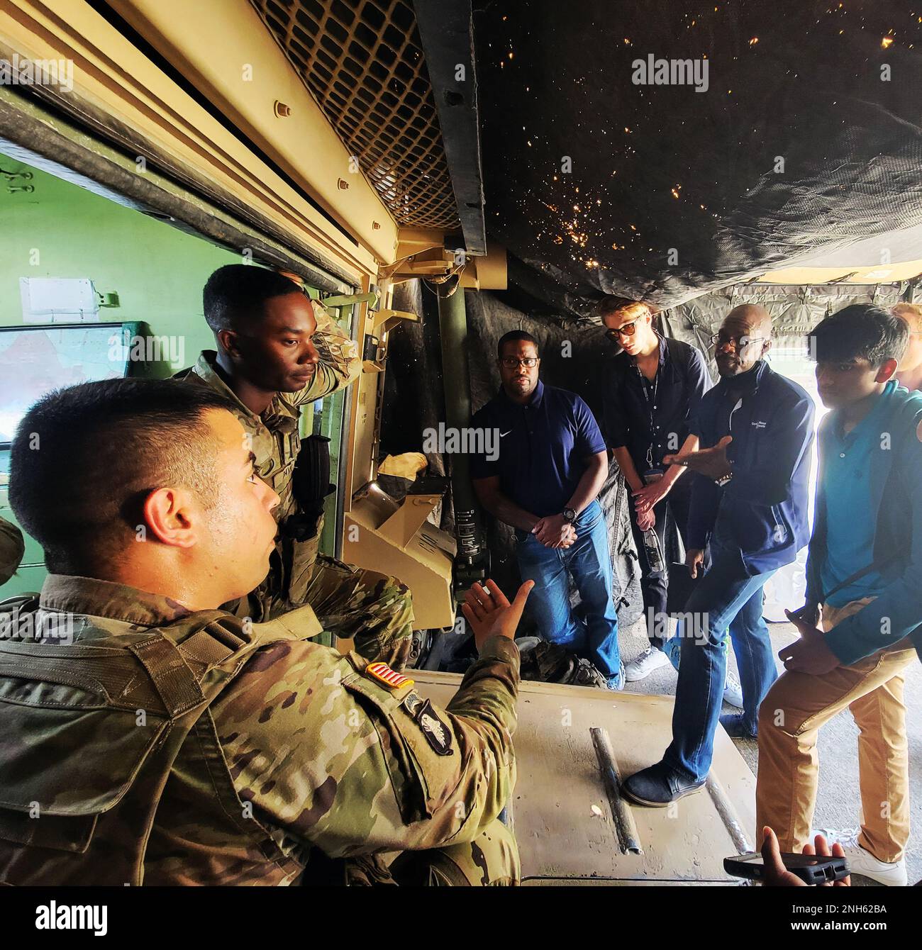 Staff Sgt. Jonathan Pardo, a fire direction control chief assigned to ...