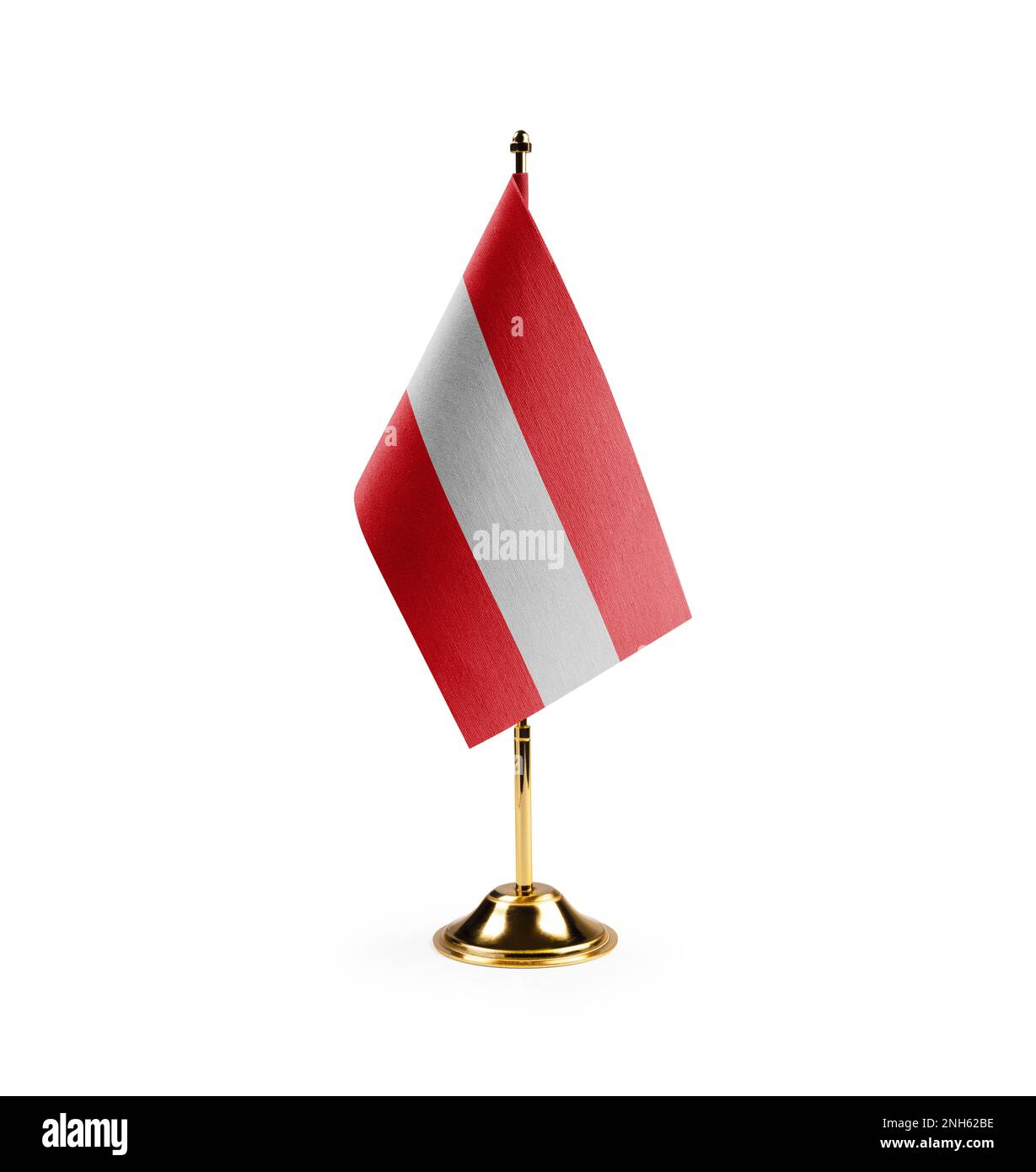 Small national flags of the Austria on a white background Stock Photo ...