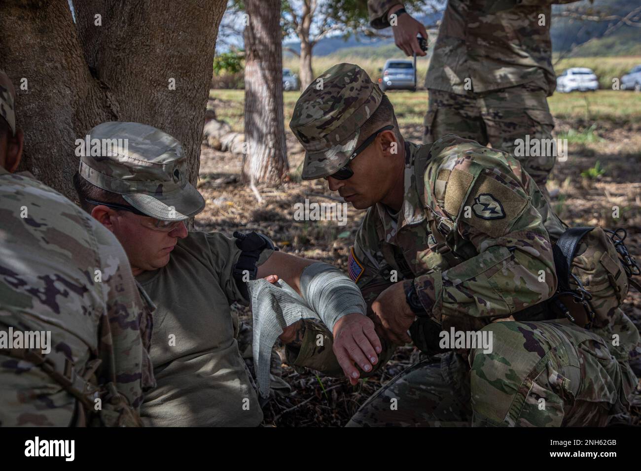 Staff Sgt. Joshua Mubarak, a fire support specialist assigned to 3rd ...