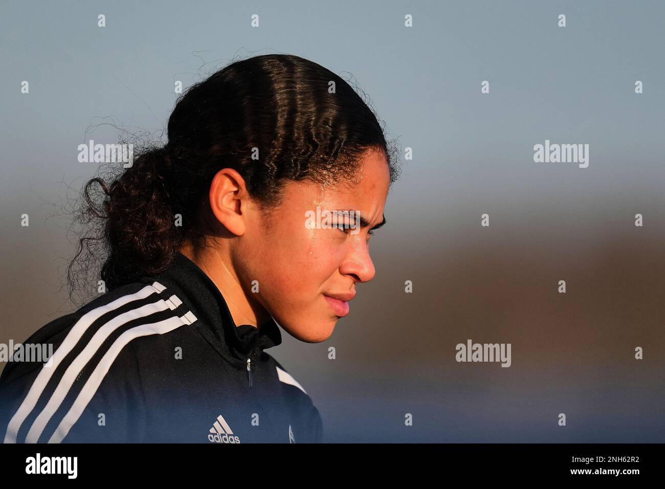 Rotterdam - (l-r) Bridget Baptiste of Feyenoord V1 during the training ...