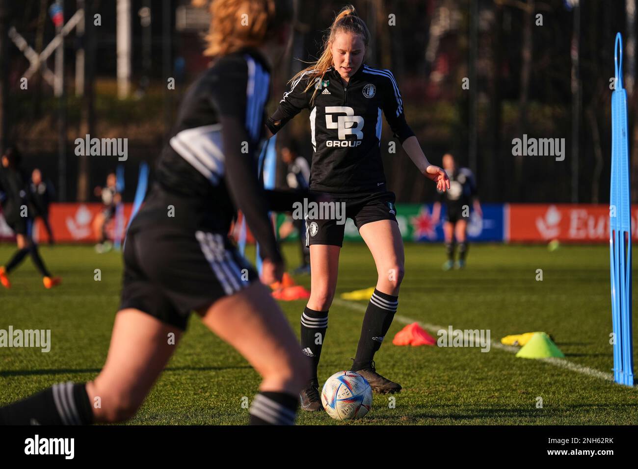 Rotterdam - (l-r) Robine de Ridder of Feyenoord V1 during the training ...