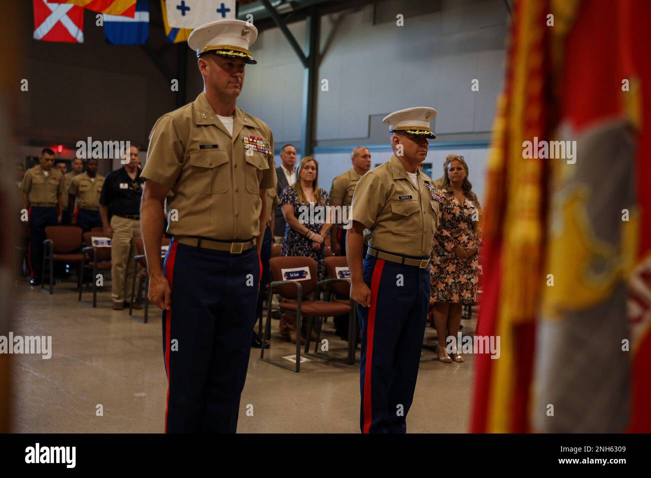 U.S. Marine Corps Col. Warren Cook, Commanding Officer of 8th Marine ...