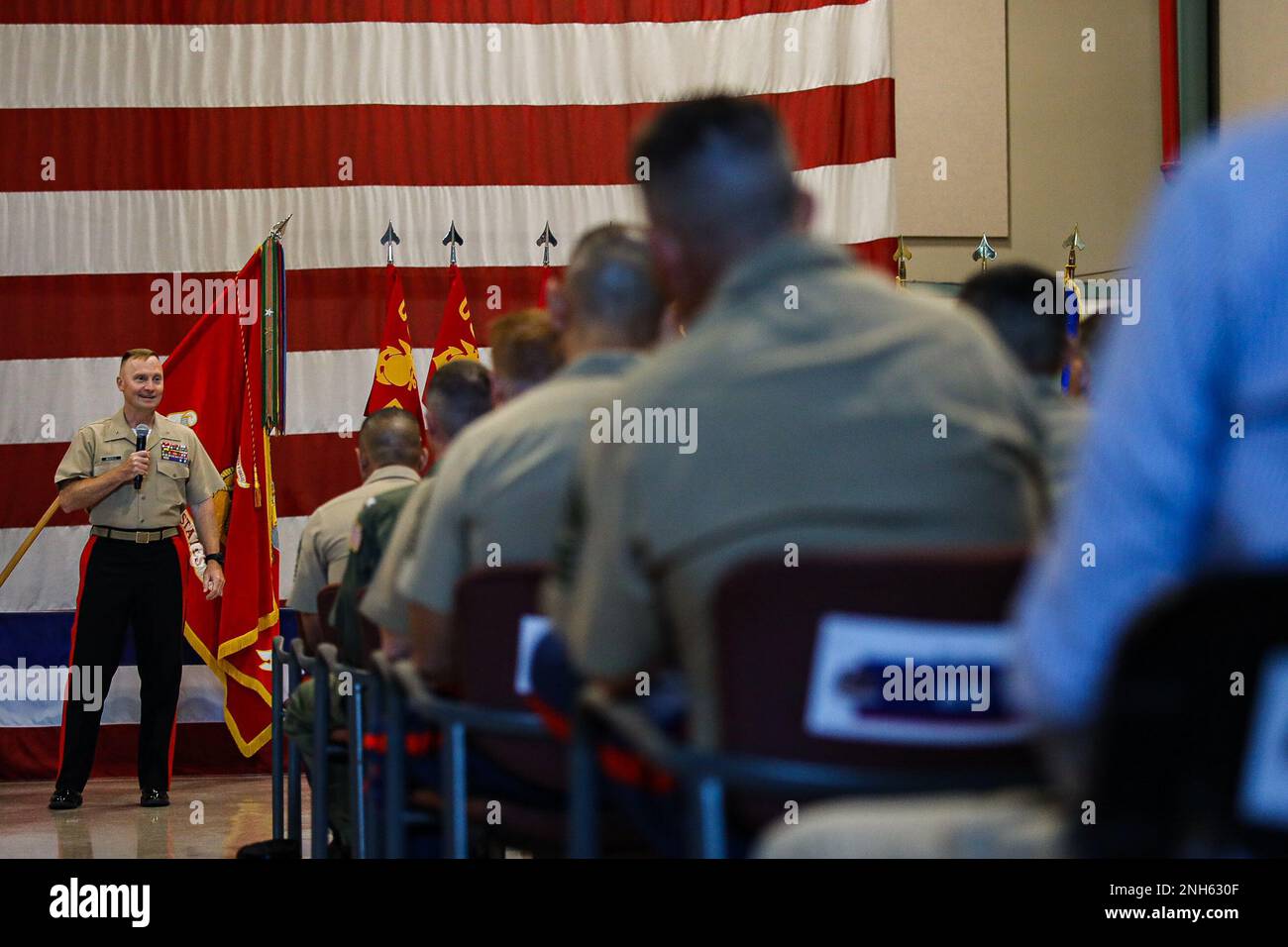 U.S. Marine Corps Brig. Gen. Jason Morris, Commanding General of Marine ...