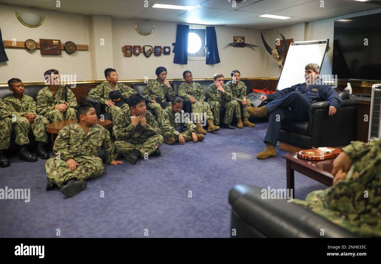 APRA HARBOR, Guam – Capt. Andrew Ring, commanding officer of the ...