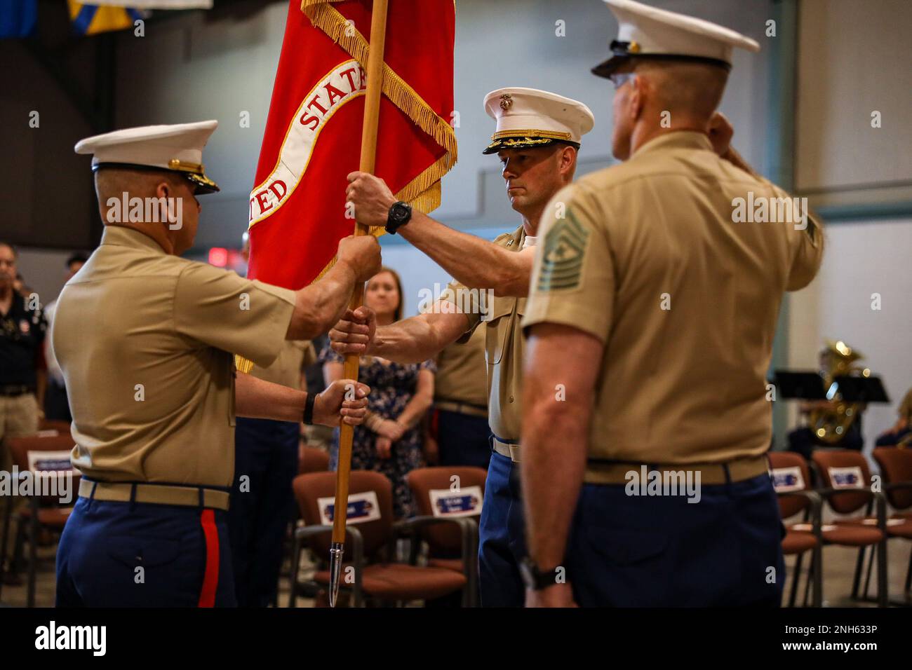 U.S. Marine Corps Col. Warren Cook, Commanding Officer of 8th Marine ...
