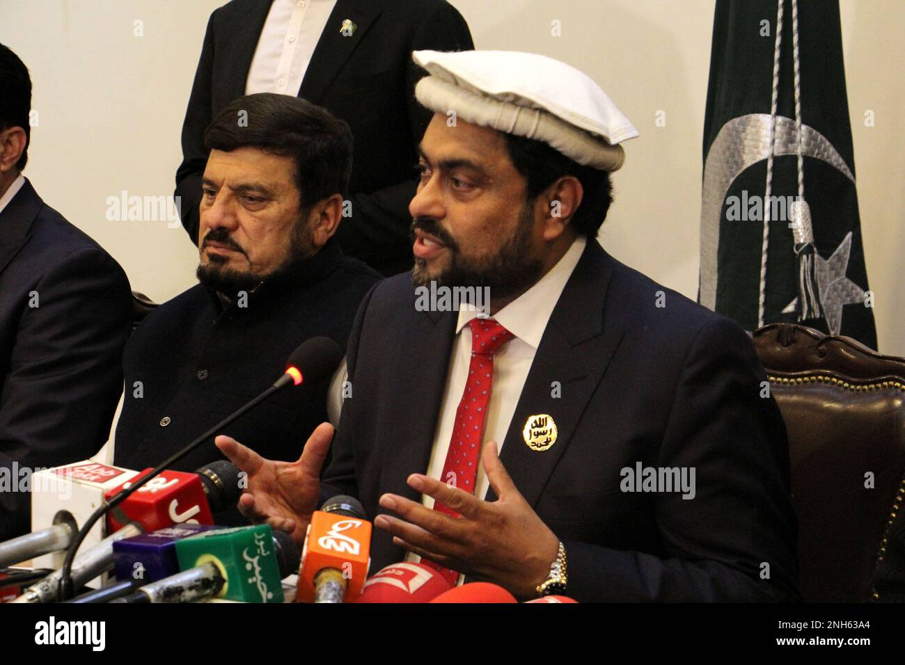 Peshawar, Pakistan. 20th Feb, 2023. Governor Sindh Kamran Tesori will ...