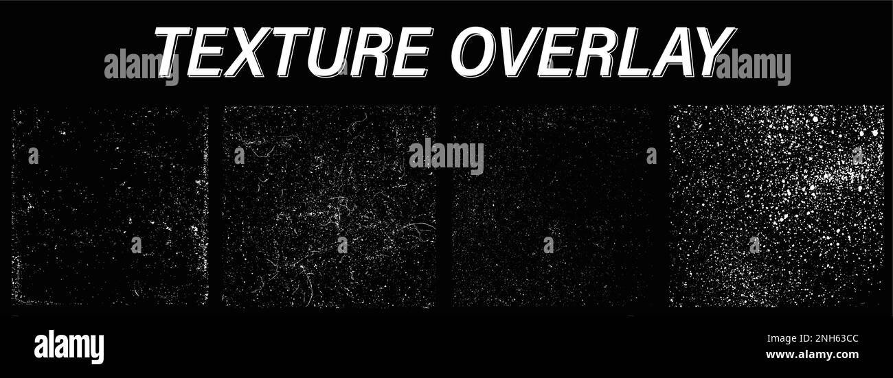 Overlay noise texture. Distressed gradient effect in monochrome style ...