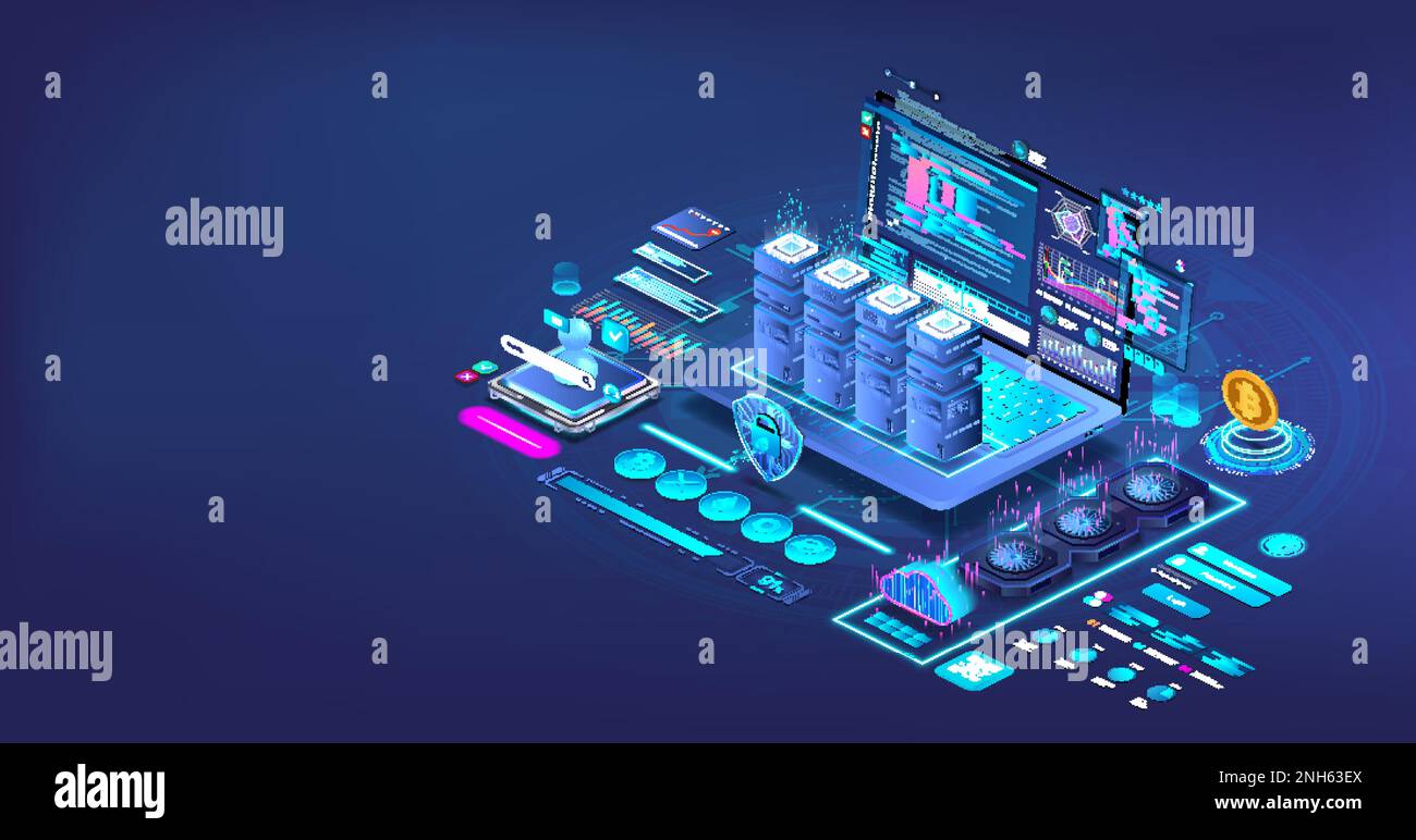 Supercomputer Stock Vector Images - Alamy