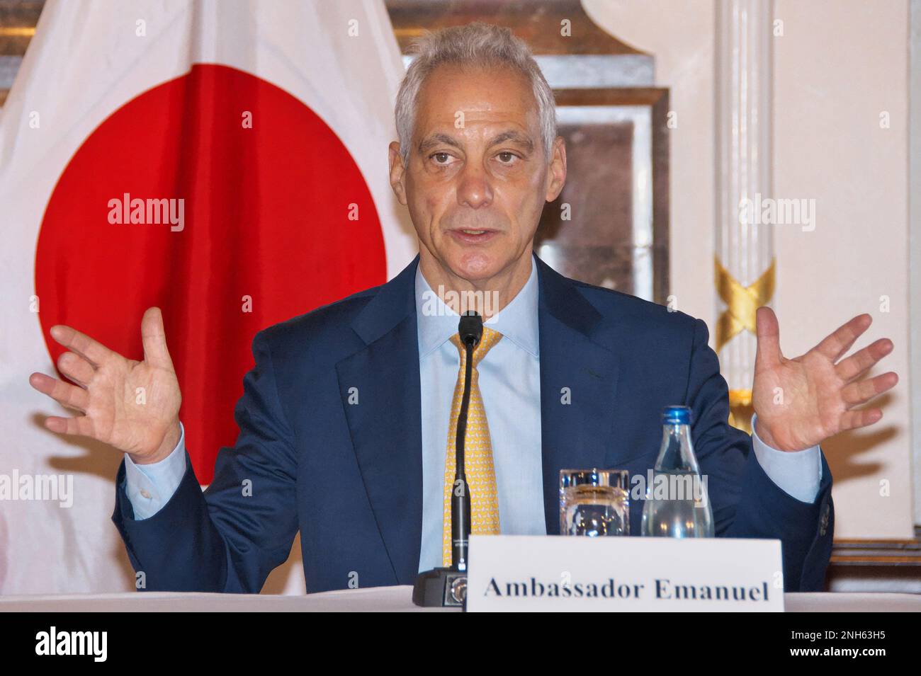 Tokyo, Japan. 21st Feb, 2023. U.S. Ambassador to Japan Rahm Emanuel ...