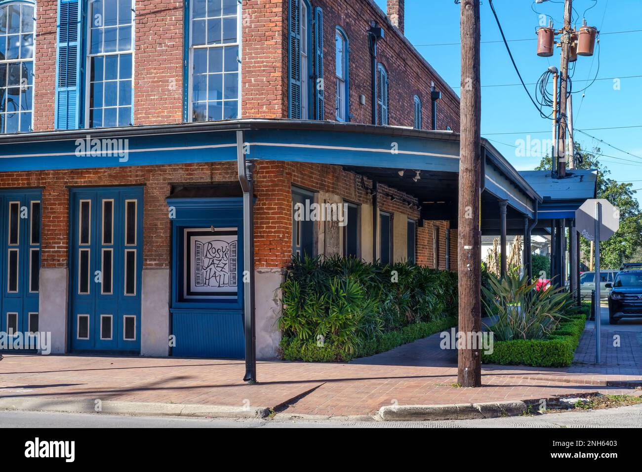 NEW ORLEANS, LA, USA - FEBRUARY 13, 2023: Entrance to the historic Rosy ...