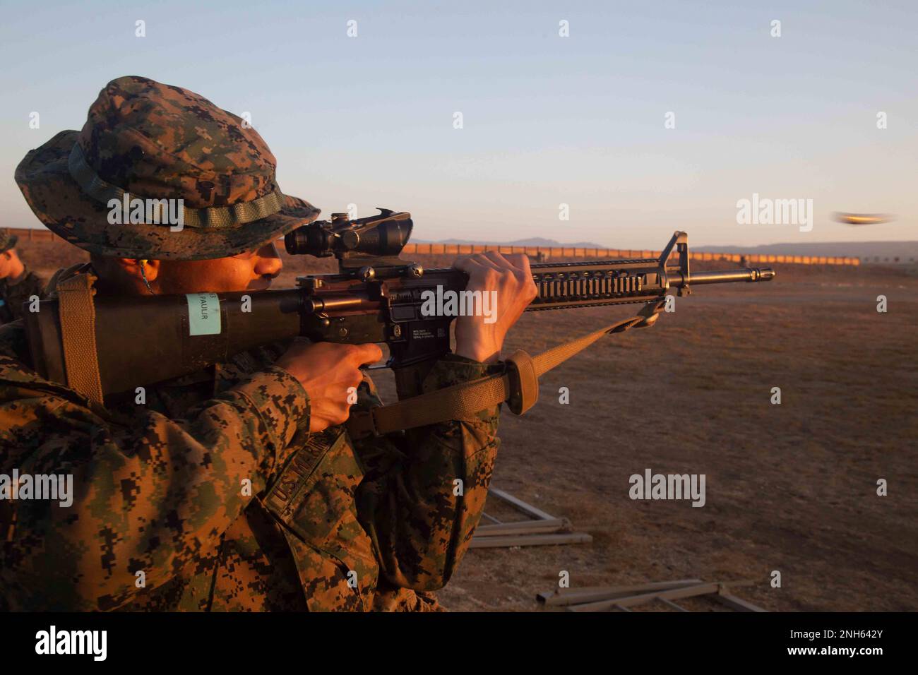 U.S. Marine Corps Recruit Paul Portillo with Mike company, 3rd Recruit ...