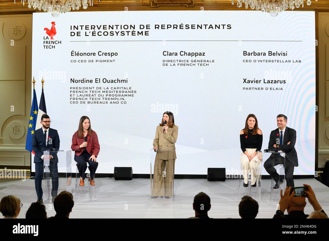 Nordine El Ouachimi, Elenore Crespo, Clara Chappaz, Barbara Belvisi and ...