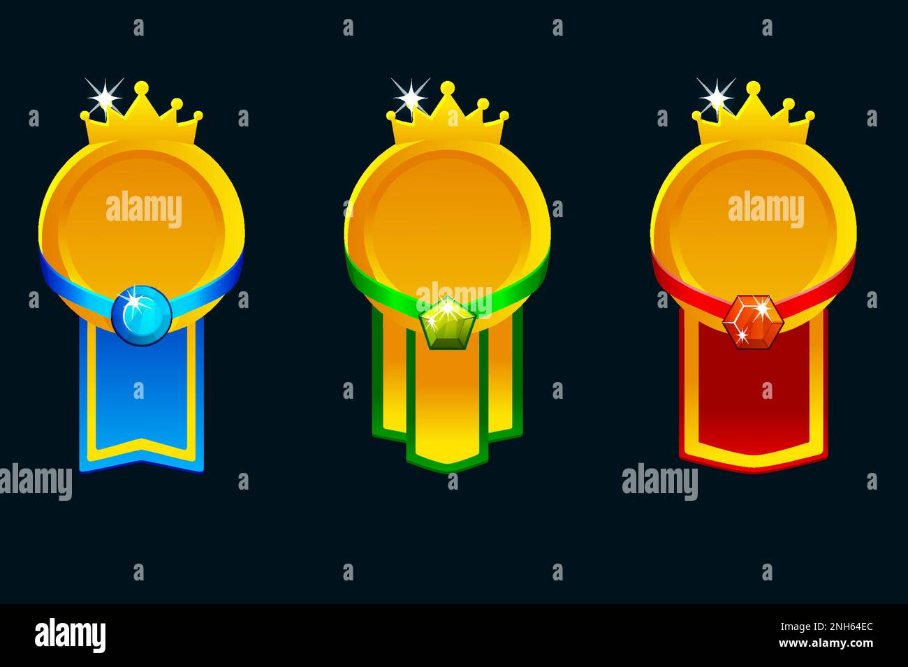 Awards badge template. Level up icon.Element for mobile game or web ...