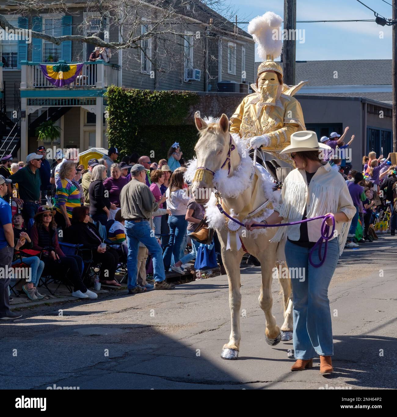 NEW ORLEANS, LA, USA - FEBRUARY 19, 2023: Duke of Thoth passes the ...