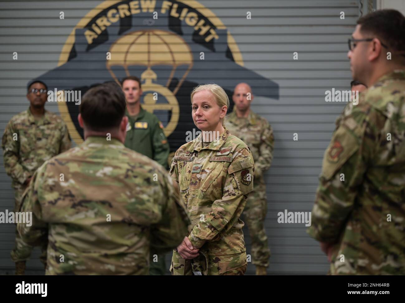 Col. Michele Lo Bianco, 15th Wing commander, is briefed by 15th ...