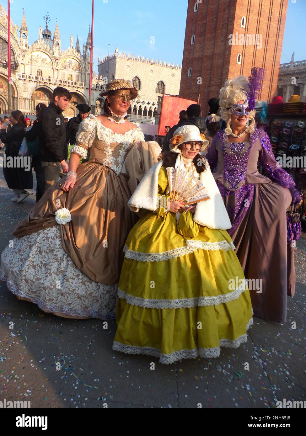 St Mark's Square, Venice, Italy. Feb 20, 2023. The 2023 Venice Carnival ...