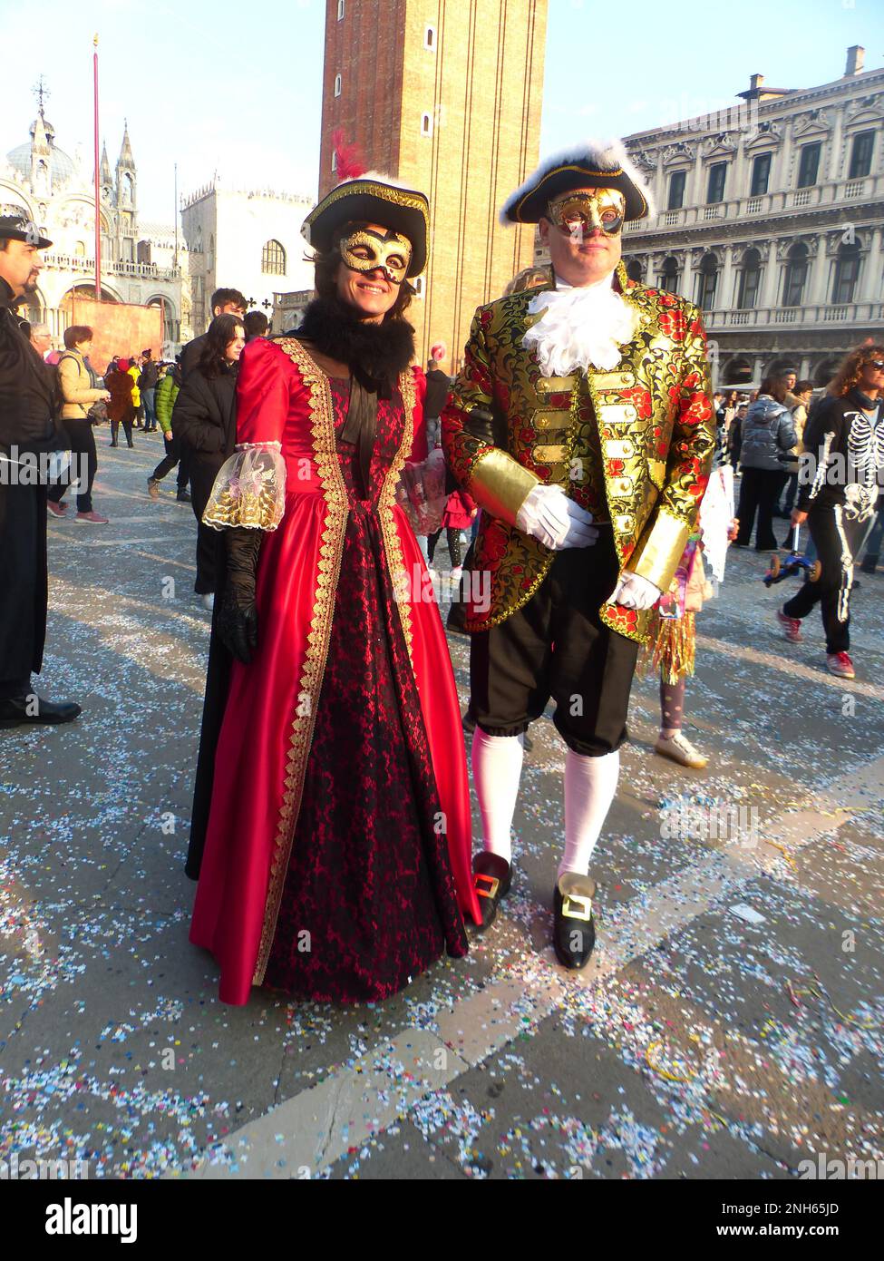 St Mark's Square, Venice, Italy. Feb 20, 2023. The 2023 Venice Carnival ...