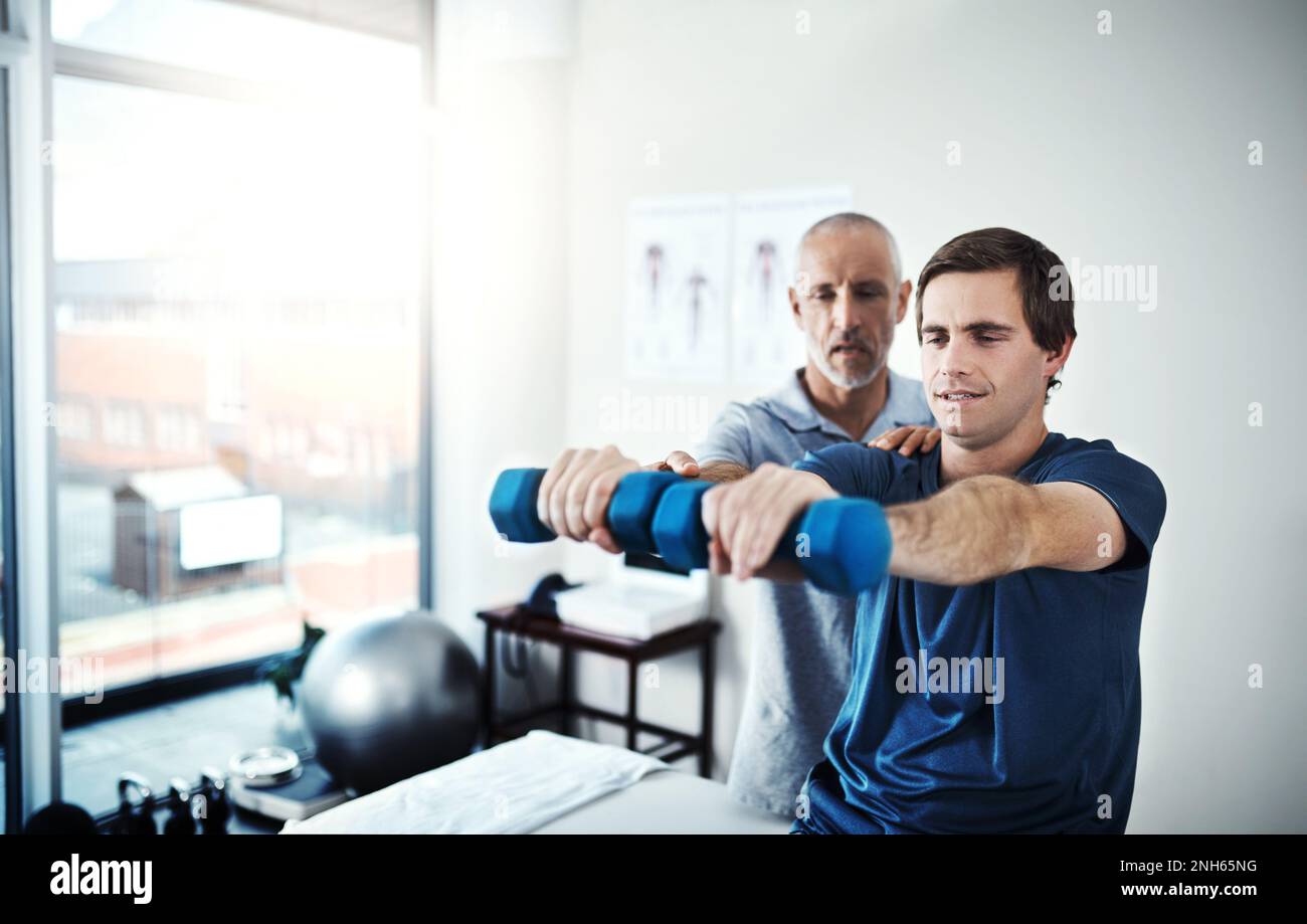 Strengthening those muscles for easier movement. a physiotherapist ...