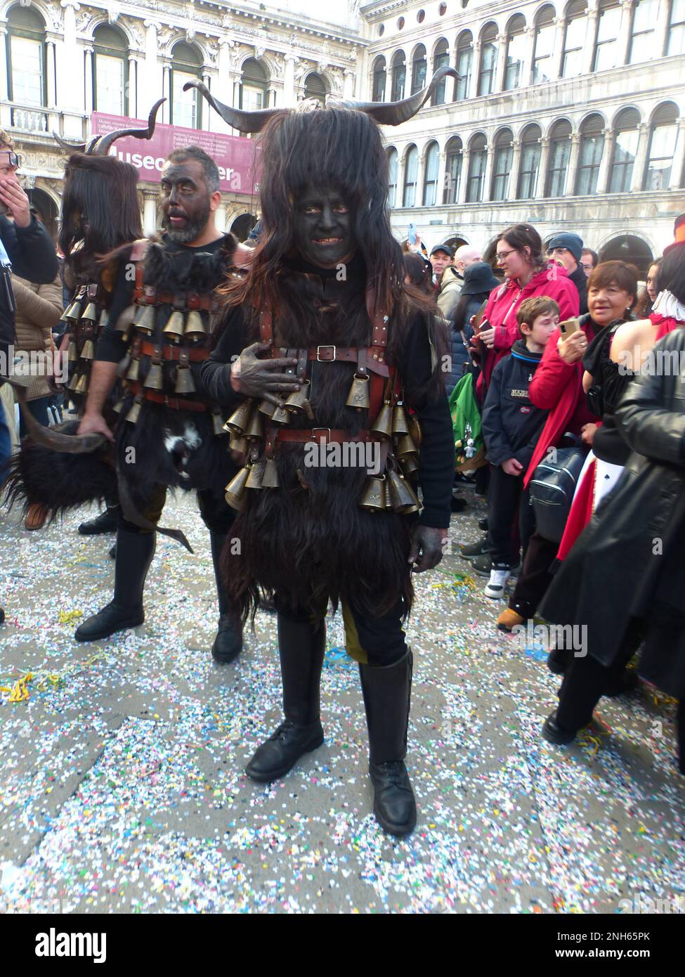 St Mark's Square, Venice, Italy. Feb 20, 2023. The 2023 Venice Carnival ...