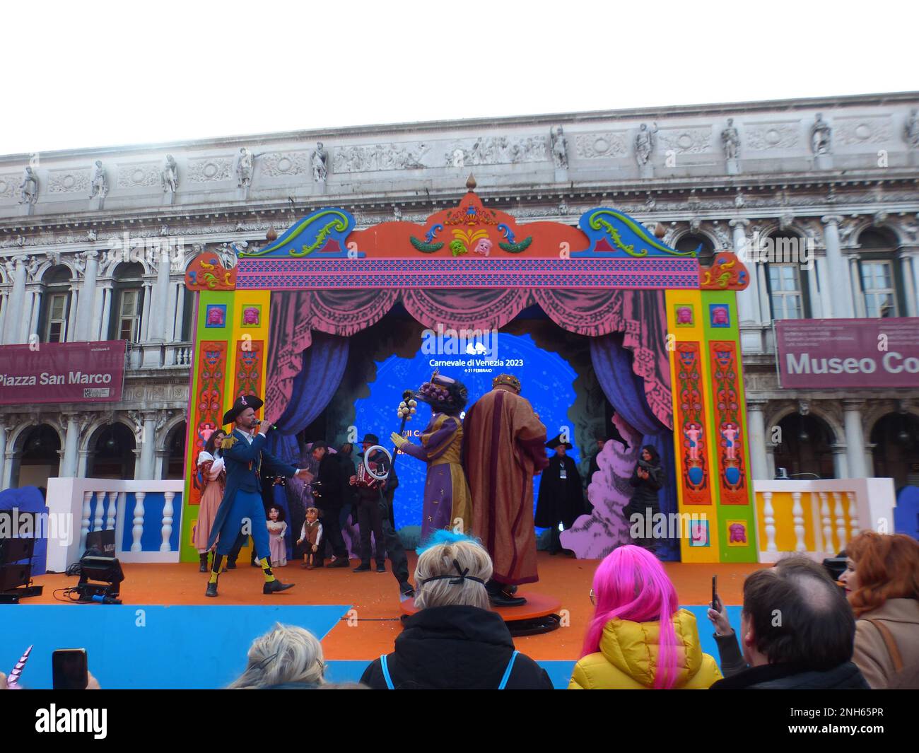 St Mark's Square, Venice, Italy. Feb 20, 2023. The 2023 Venice Carnival ...