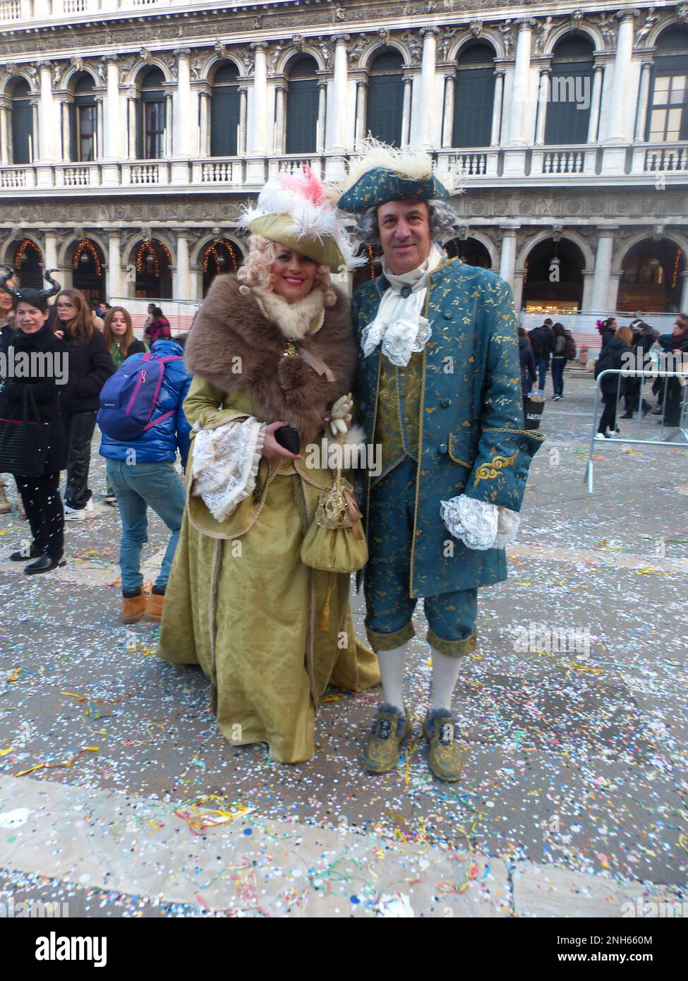 St Mark's Square, Venice, Italy. Feb 20, 2023. The 2023 Venice Carnival ...
