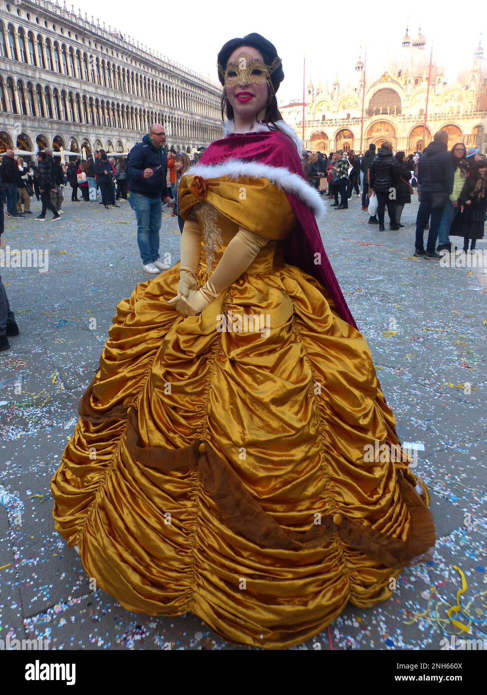 St Mark's Square, Venice, Italy. Feb 20, 2023. The 2023 Venice Carnival ...