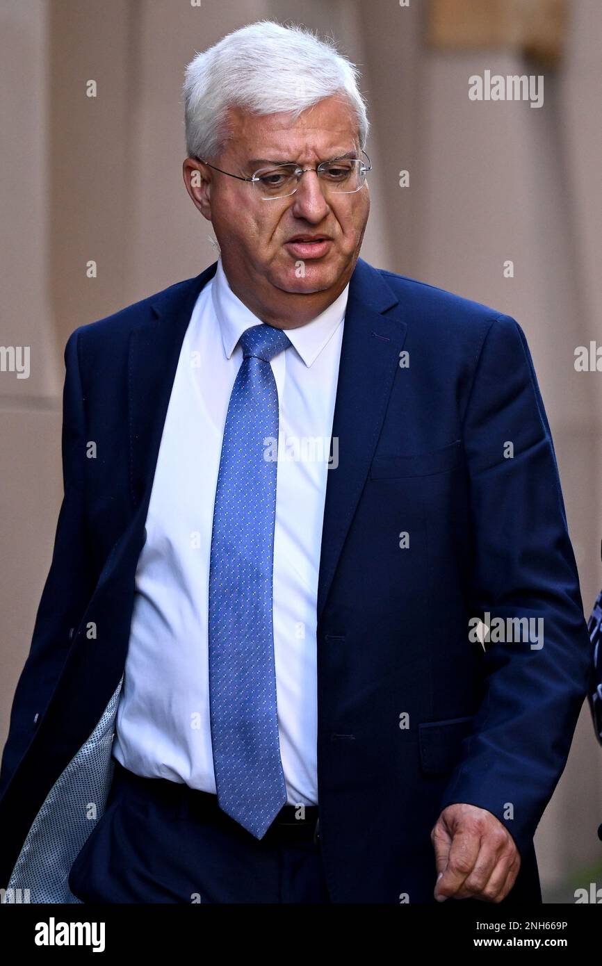 Frank Zumbo departs the Downing Centre Local Court in Sydney, Tuesday ...