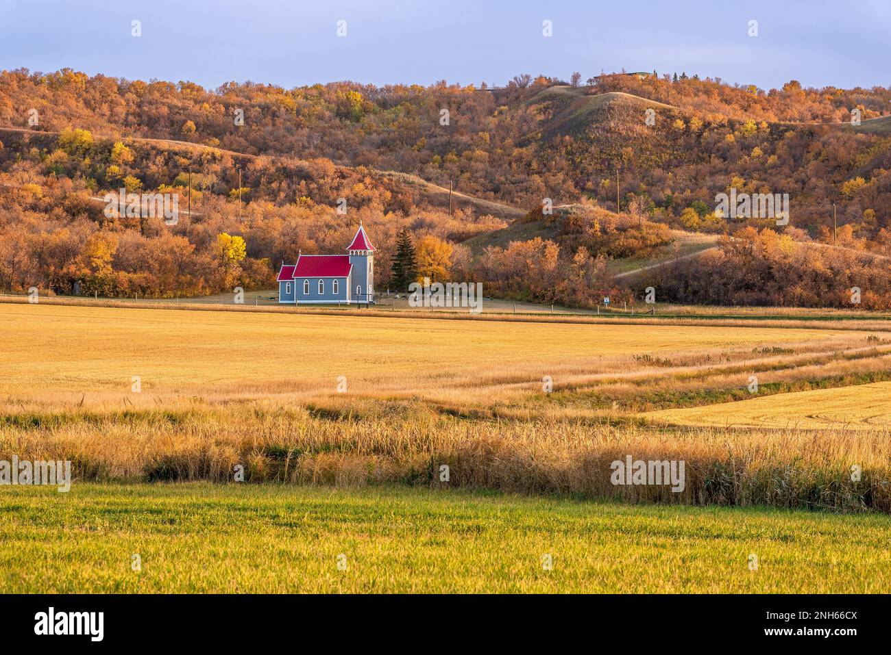 Fall colors surrounding St. Nicholas Anglican Church, also known as ...