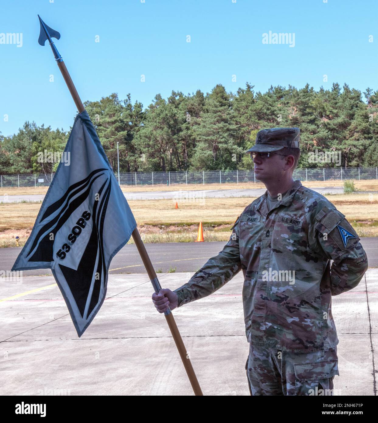 U.S. Army Master Sgt. Robert Baer, Detachment Senior Enlisted Leader ...