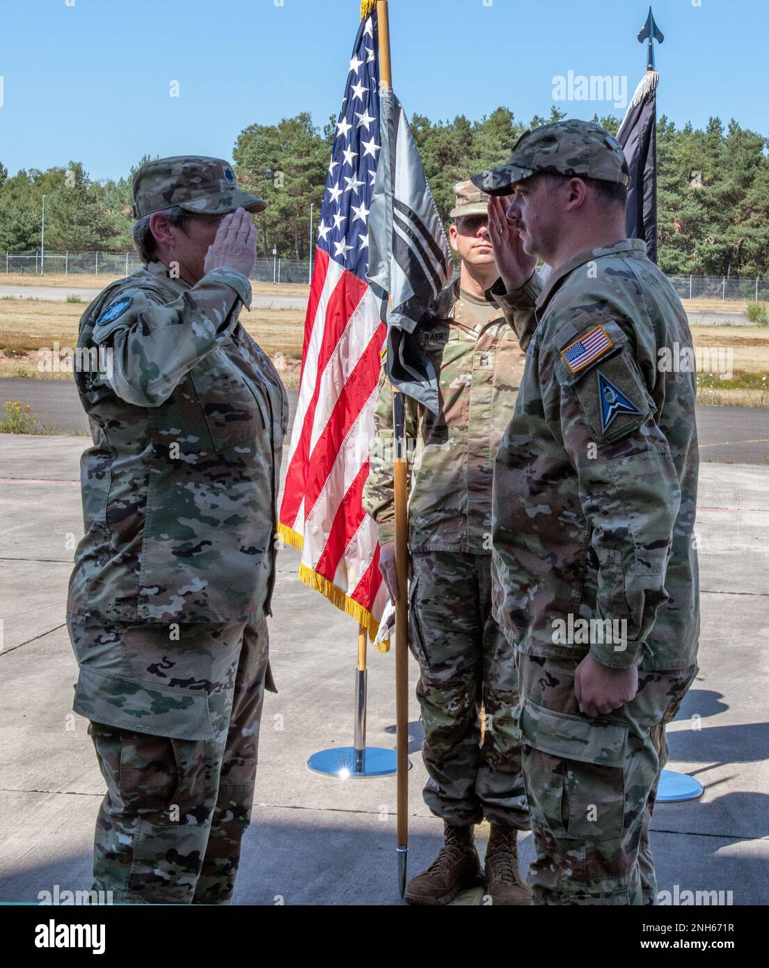 U.S. Space Force Lt Col Susan Rogers (left), 53d Space Operations ...