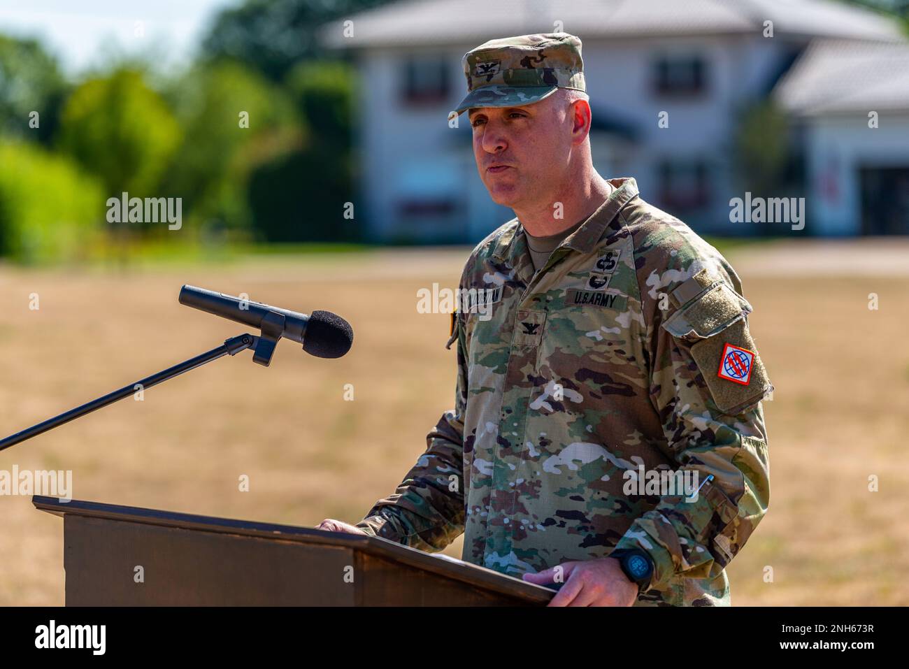 U.S. Army Col. Michael R. Kaloostian, 2d Theater Signal Brigade ...