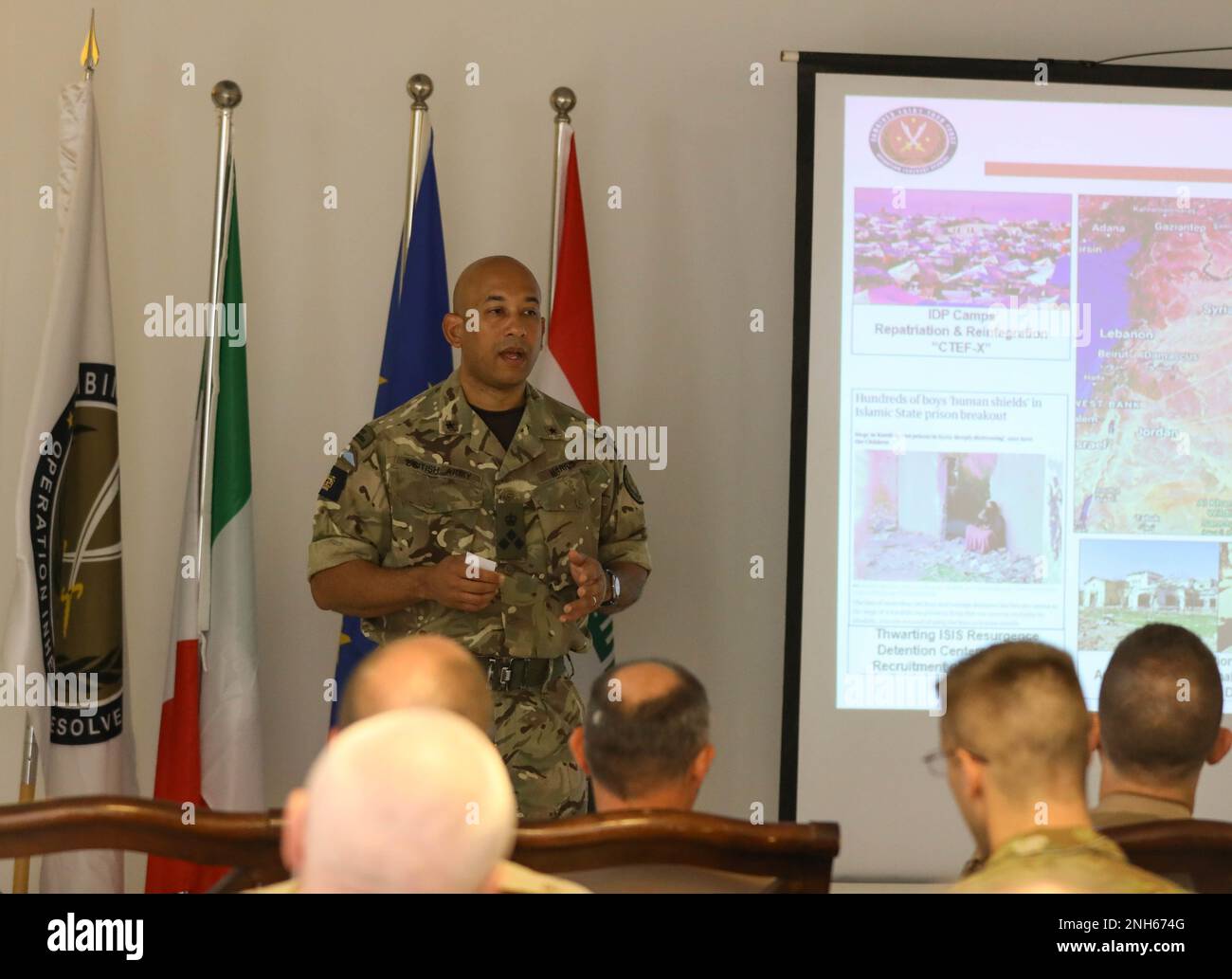 British Brig. Gen. Karl Harris, the deputy commanding general of ...
