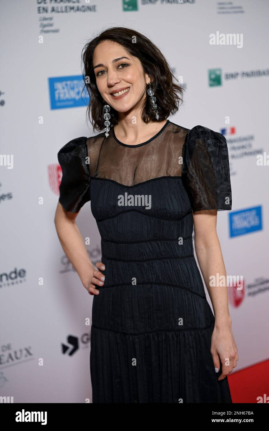 Berlin, Germany. 20th Feb, 2023. Actress Sahra Amir Ebrahimi comes to ...